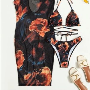 Swim | Bikini With Matching Cover Up Dress | Poshmark